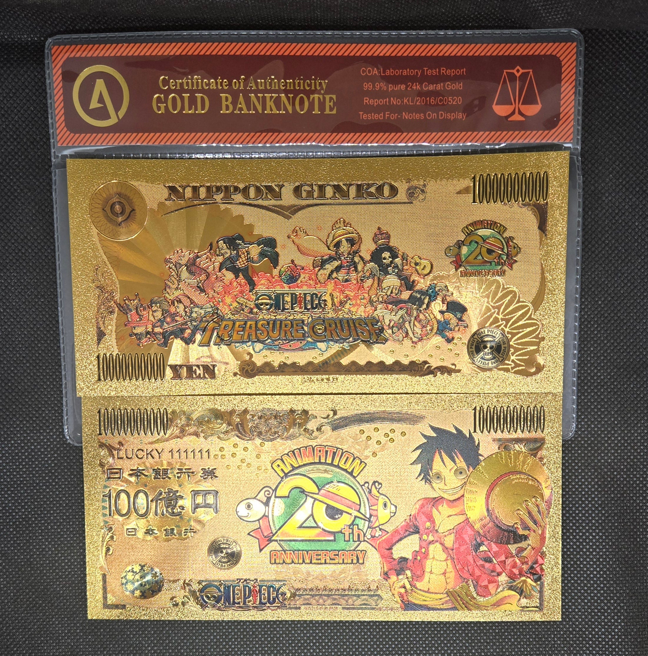ONE PIECE GOLD BILL (SET 1) – Anime Currency
